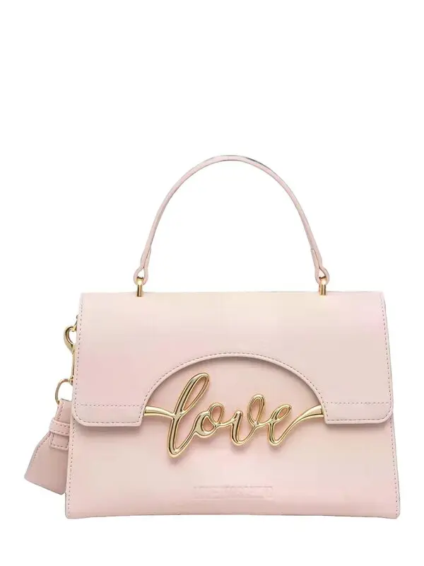 Moschino Logo-plaque Shoulder Bag - Pink