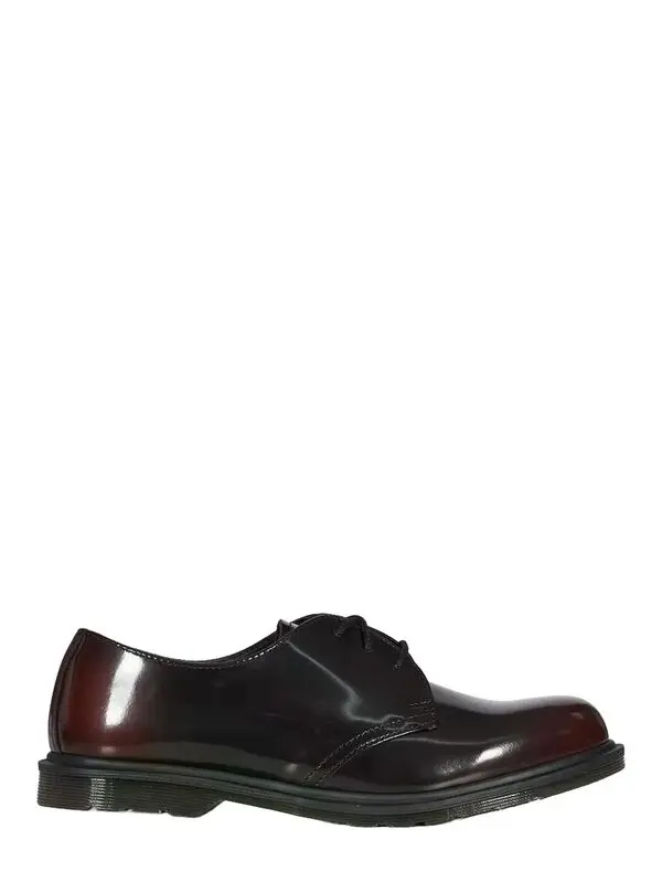 Dr. Martens Mayfare Polished Leather Derby Shoes - Red