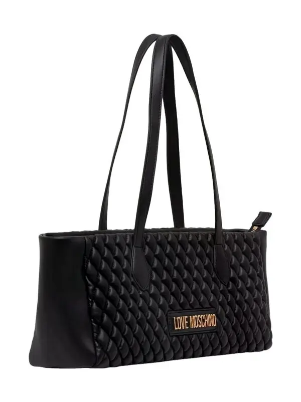 Moschino Quilted Tote Bag - Black