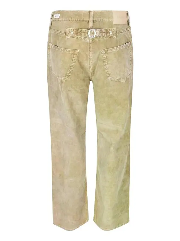 SUNFLOWER Corduroy Cinch-back Trousers - Neutrals