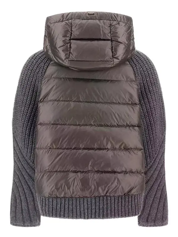Herno Corncob-stitch Wool-knit Cardigan - Grey