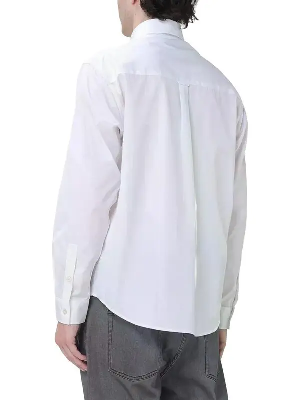 Palm Angels Logo-print Cotton Shirt - White