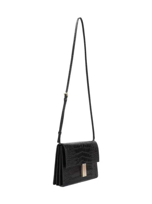 TOM FORD Mia Crocodile-effect Leather Mini Bag - Black