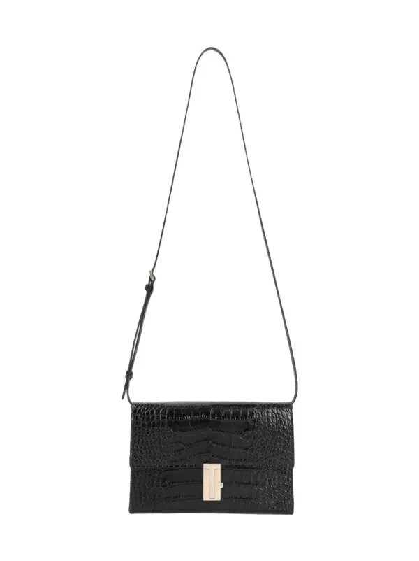 TOM FORD Mia Crocodile-effect Leather Mini Bag - Black