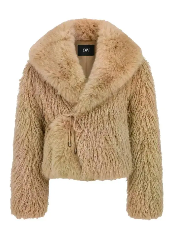 OW Alva Faux-fur Jacket - Brown