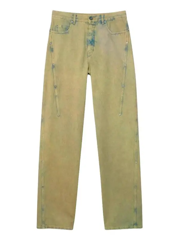 BLUEMARBLE Darted Stud-embellished Jeans - Neutrals