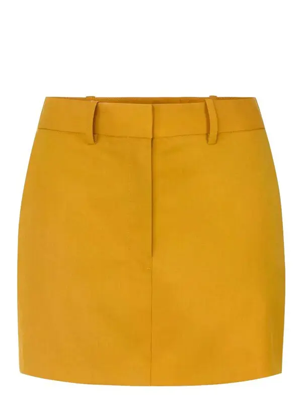 Elisabetta Franchi Gabardine Skirt - Yellow