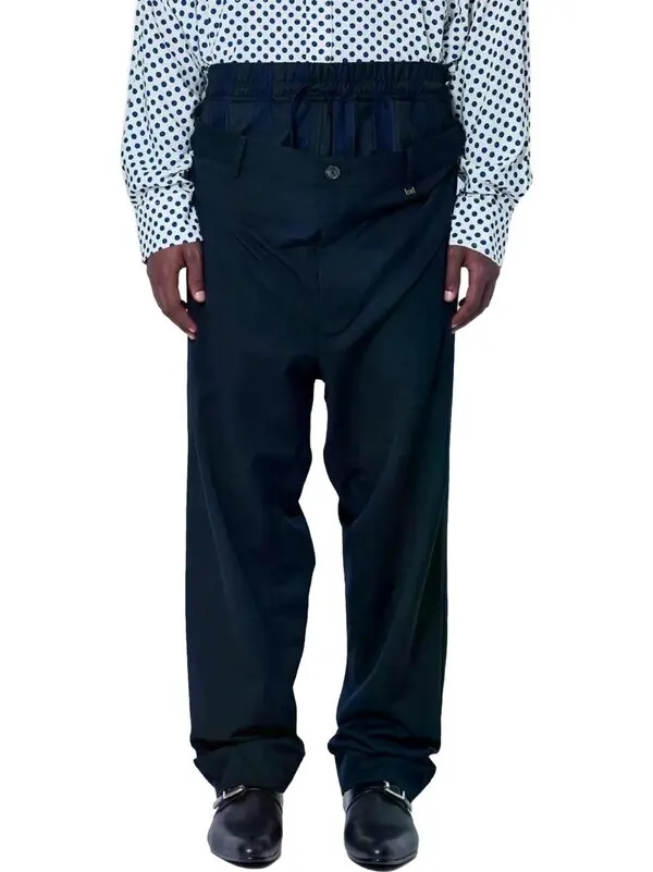 VIVIENNE WESTWOOD Dual-waistband Trousers - Blue