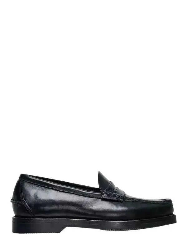 Visvim Leather Loafers - Black
