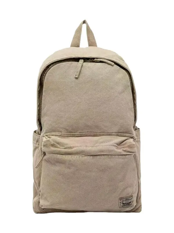 LEVI'S Remi Logo-patch Canvas Backpack - Brown