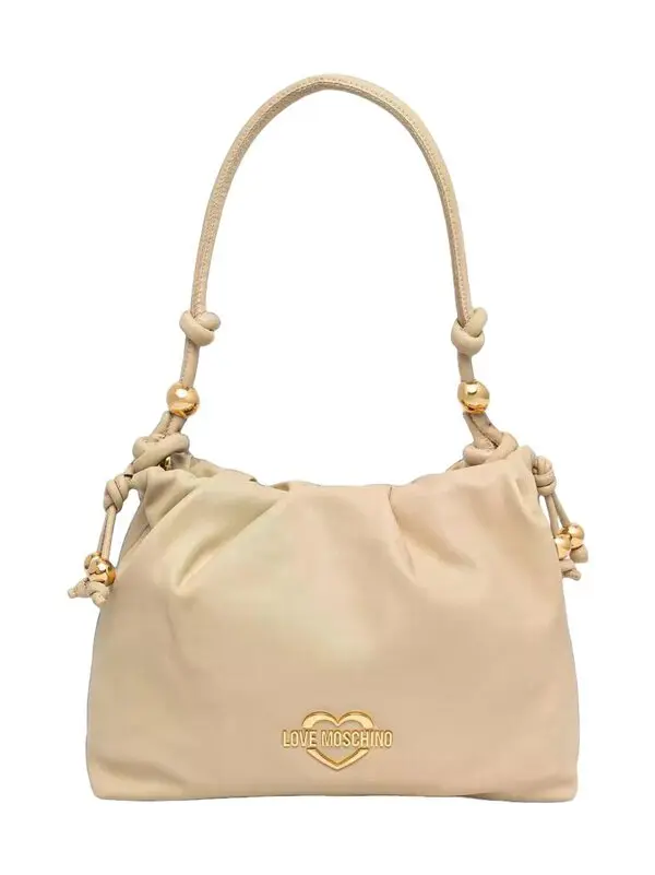 Moschino Heart-plaque Knotted Tote Bag - Neutrals