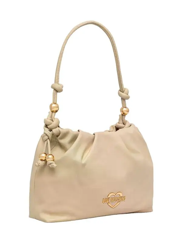 Moschino Heart-plaque Knotted Tote Bag - Neutrals