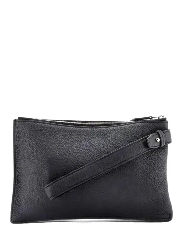 Hermès Cabavertige Leather 24 Pouch - Black