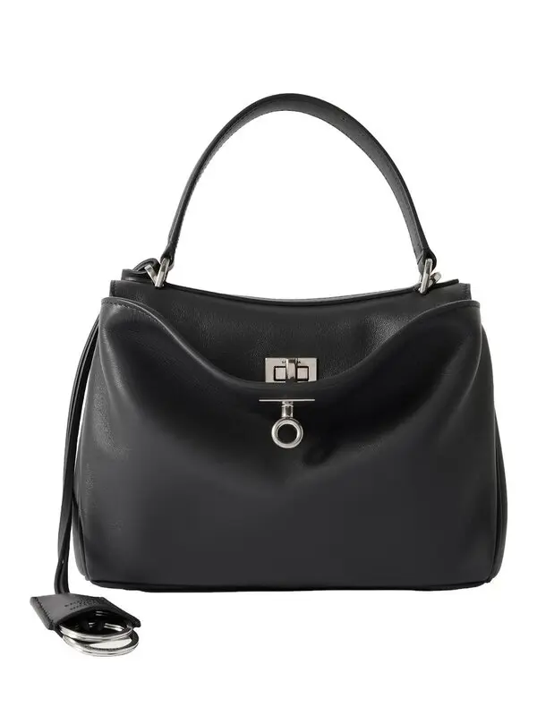 Balenciaga Rodeo Mini Leather Top-handle Bag - Gray