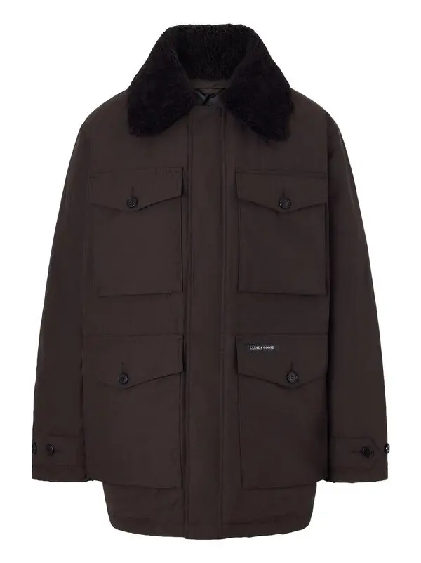 Canada Goose Scout Shearling-trimmed Shell Down Jacket - Brown