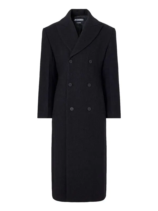Jacquemus Le Manteau Tailleur Double-breasted Wool-blend Coat - Gray