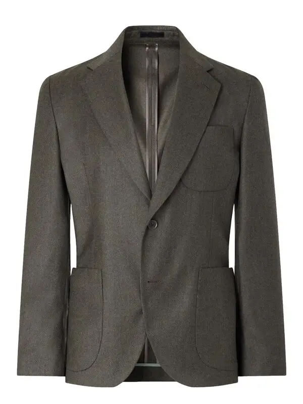 Paul Smith Wool And Cashmere-blend Suit Jacket - Brown