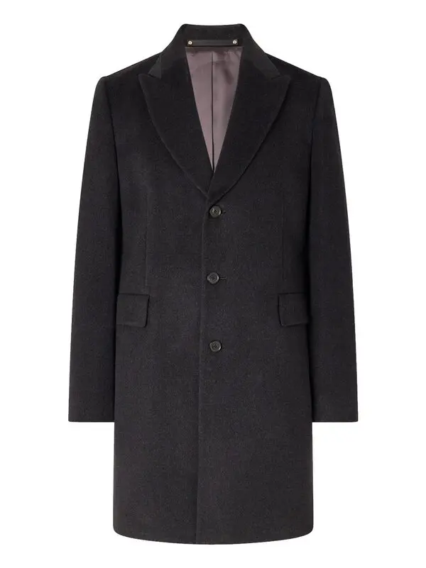 Paul Smith Wool And Cashmere-blend Coat - Blue