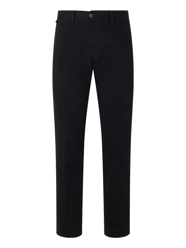 SLOWEAR Incotex Straight-leg Cotton-blend Twill Trousers - Black