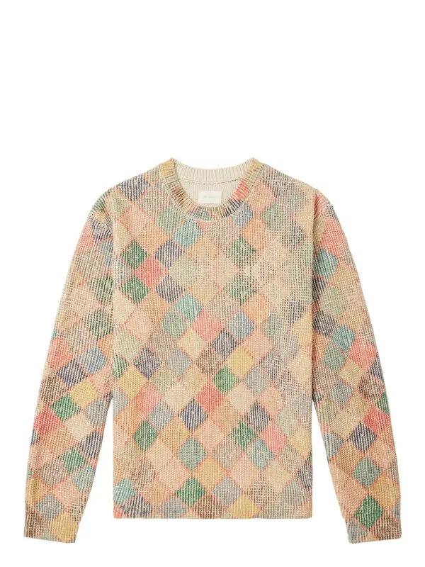 Aimé Leon Dore Checked Cotton Sweater - Multi