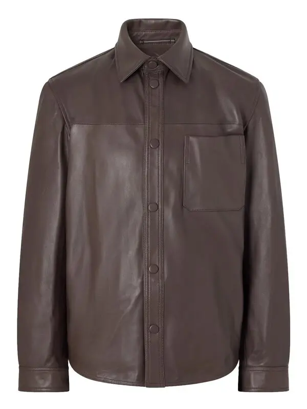 SLOWEAR Montedoro Leather Jacket - Brown