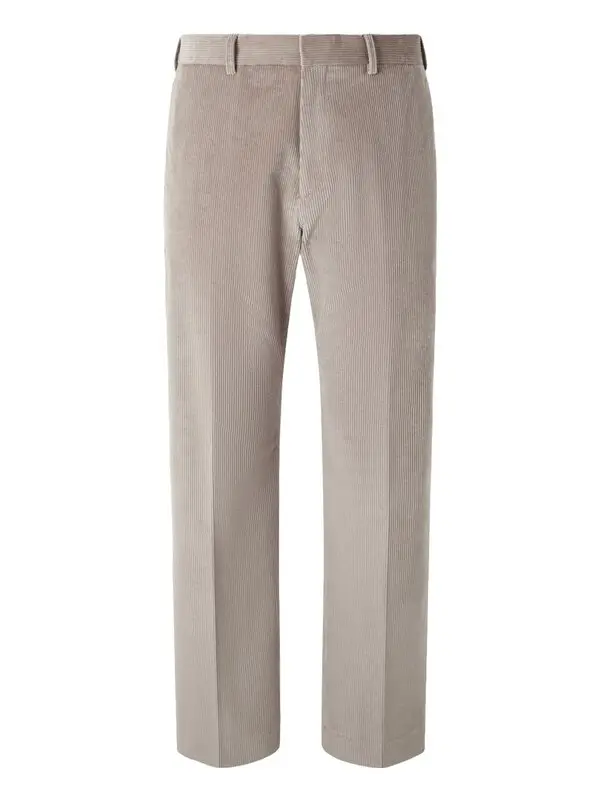 Paul Smith Straight-leg Cotton-stretch Corduroy Suit Trousers - Neutrals