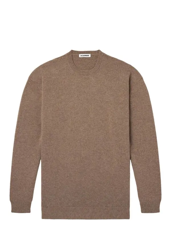 JIL SANDER Cashmere And Wool-blend Sweater - Brown