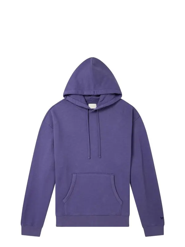 Aimé Leon Dore Marina Cotton-jersey Hoodie - Blue