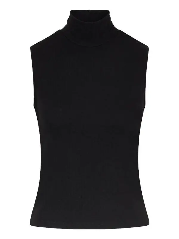 LESET Stretch-knit Top - Black