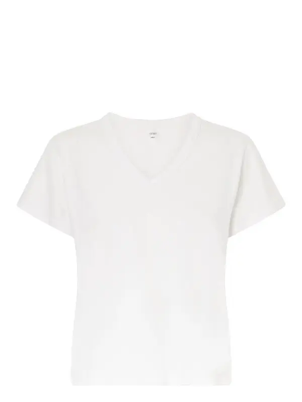 LESET Margo Cotton-jersey T-shirt - White