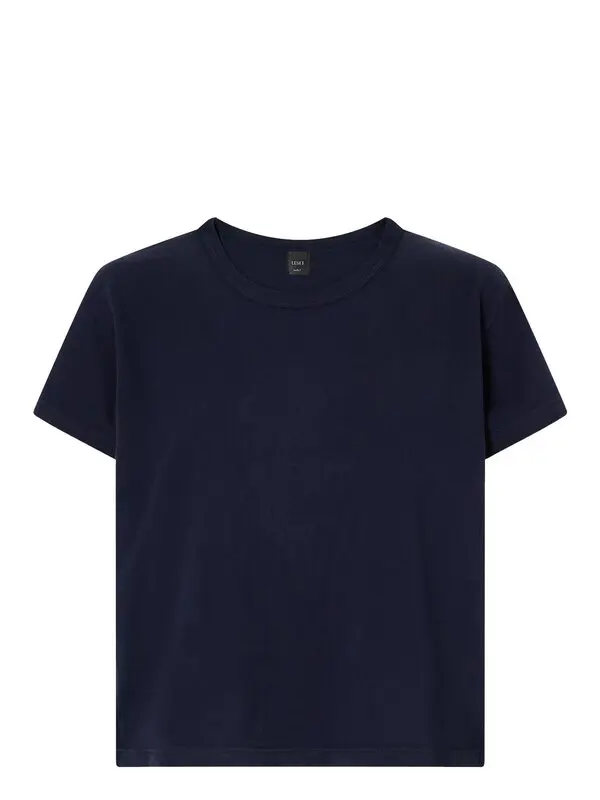 LESET The Margo Cotton-jersey T-shirt - Blue