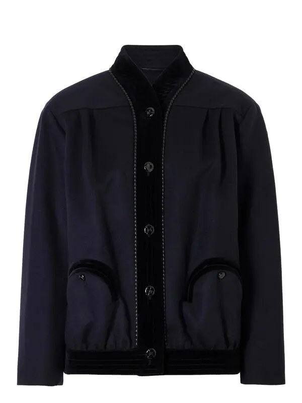 BLAZÉ MILANO Coiba Wool And Cashmere-blend Jacket - Blue