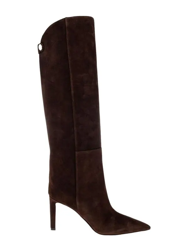 JIMMY CHOO Alizze 85 Pointed-toe Boots - Brown