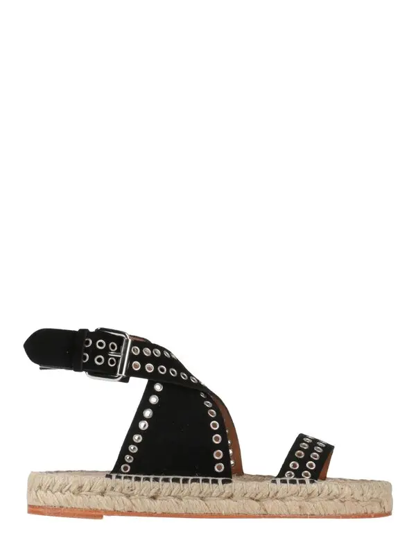 Isabel Marant Étoile Solid Straw Sandals - Black