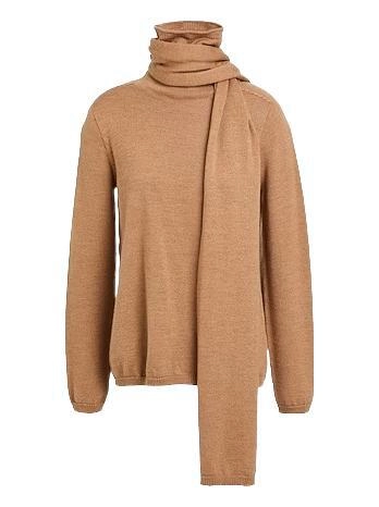 Max Mara Solid Wool Knit Sweater - Nude