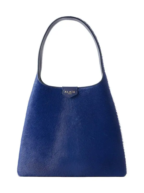 Alaïa Mini Calf Hair Shoulder Bag - Purple