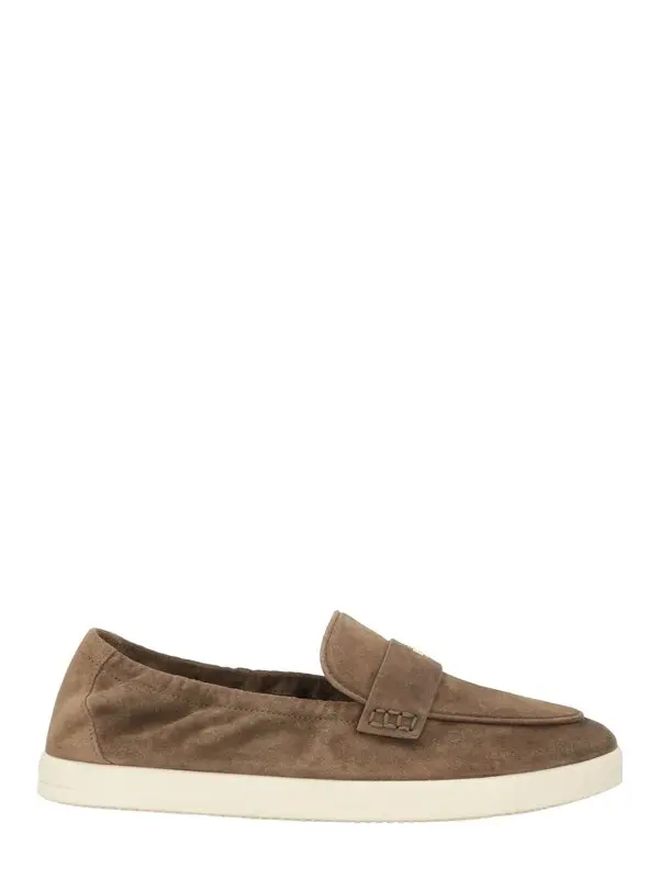 Tory Burch Minimalist Suede Loafers - Brown