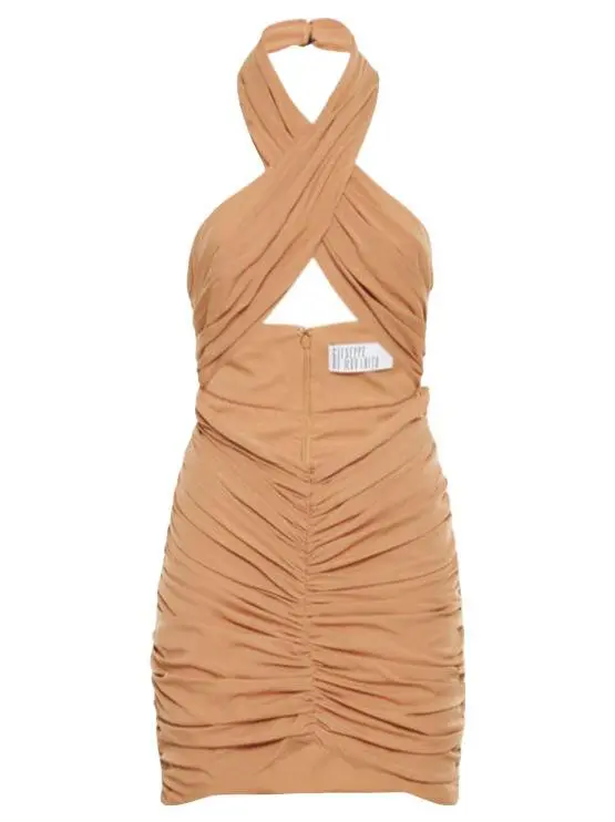 Giuseppe Di Morabito Crepe De Chine Cut Out Mini Dress - No