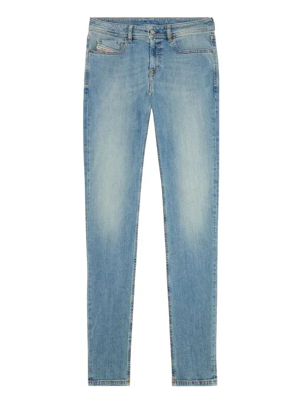 DIESEL® Logo Patch Skinny-cut Jeans - Light Blue