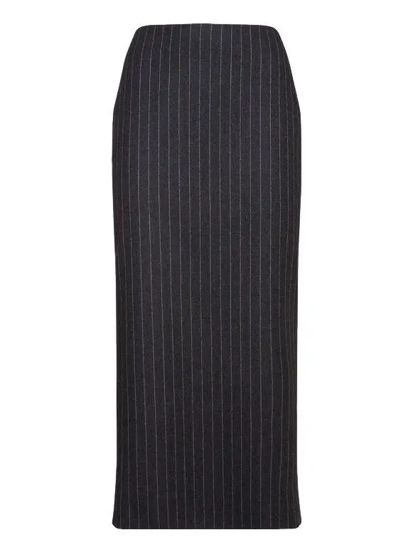 Versace Striped Skirt - Black