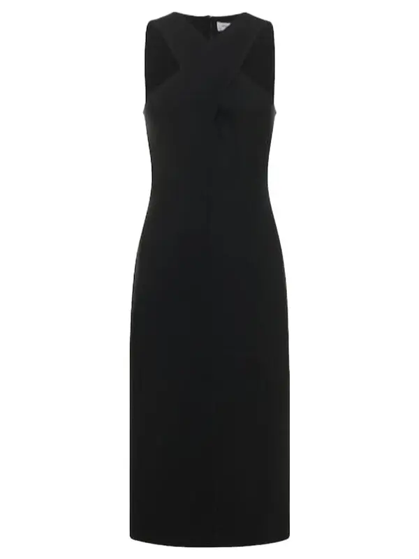 Michael Kors Crepe Mid-length Dress - Black