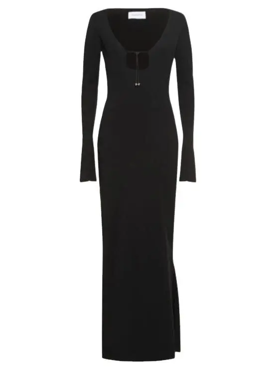 16Arlington Solaria Punto Milano Midi Dress - Black