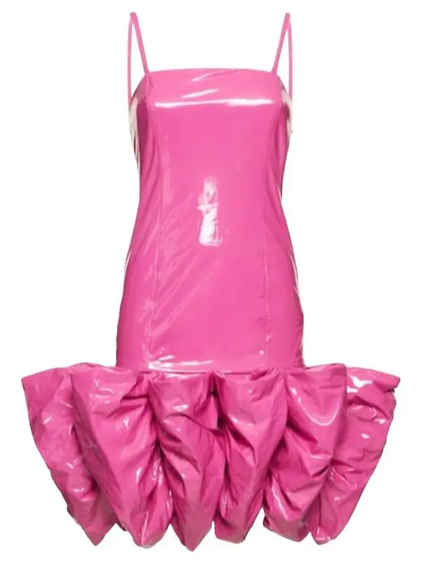ROTATE BY BIRGER CHRISTENSEN Leiza Pleated Mini Dress - Pink