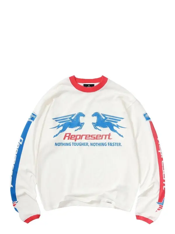 REPRESENT Graphic Long-sleeve T-shirt - White