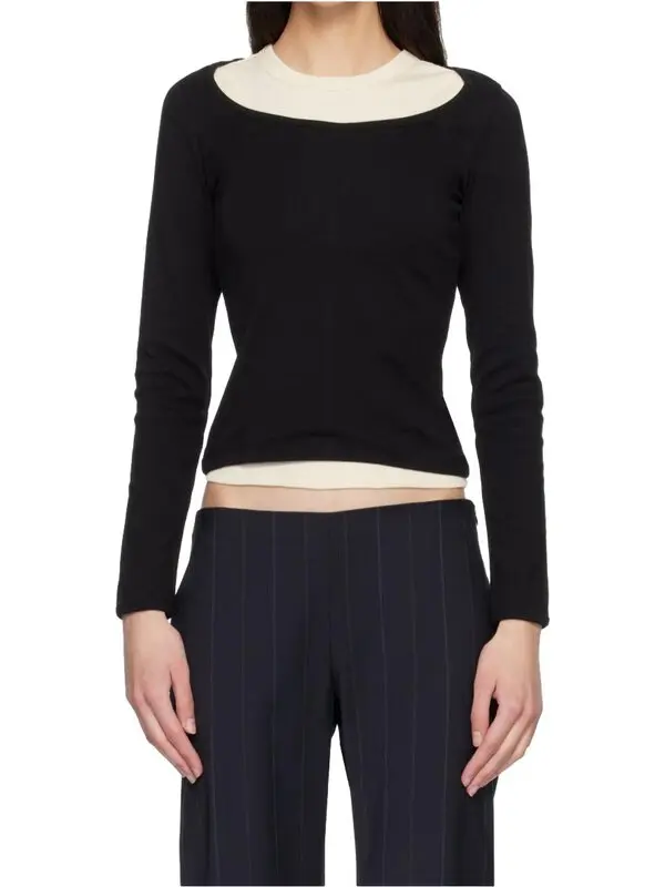 FLORE FLORE Long-sleeve T-shirt - Black