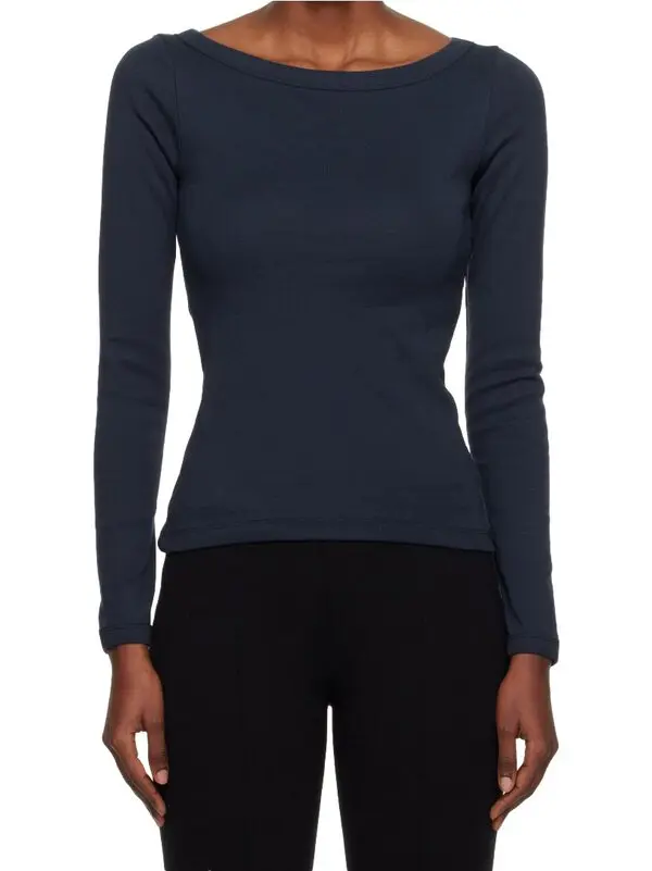 FLORE FLORE Steffi Long-sleeve T-shirt - Navy