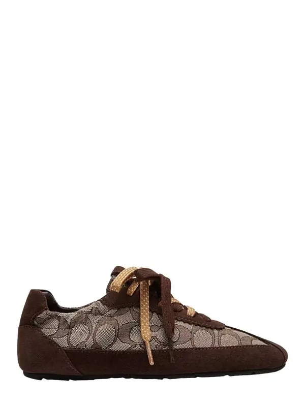 COACH Patterned Calf Leather Sneakers - No