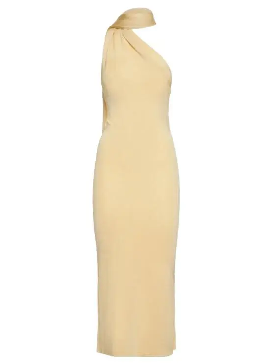 AYA MUSE Slit Detail Dress - Nude