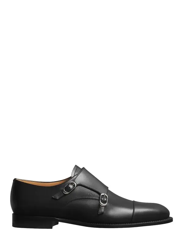 Dior Heir Double Monk Derby Shoe - Black
