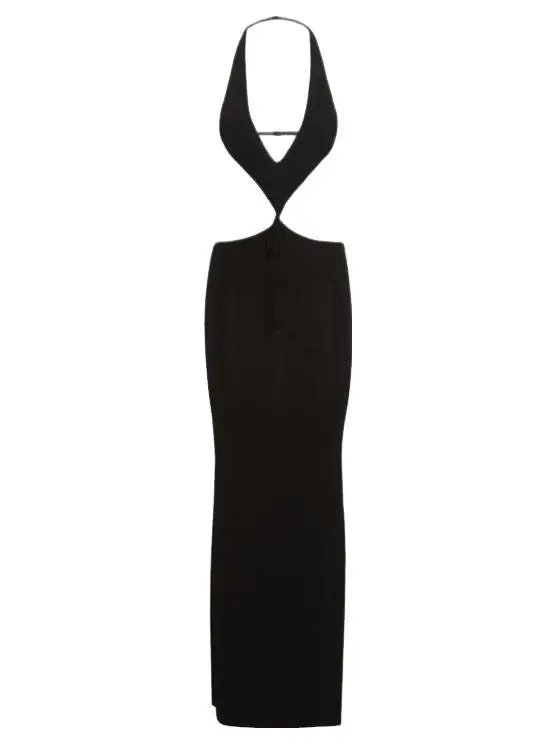 AYA MUSE Backless Dress - Black